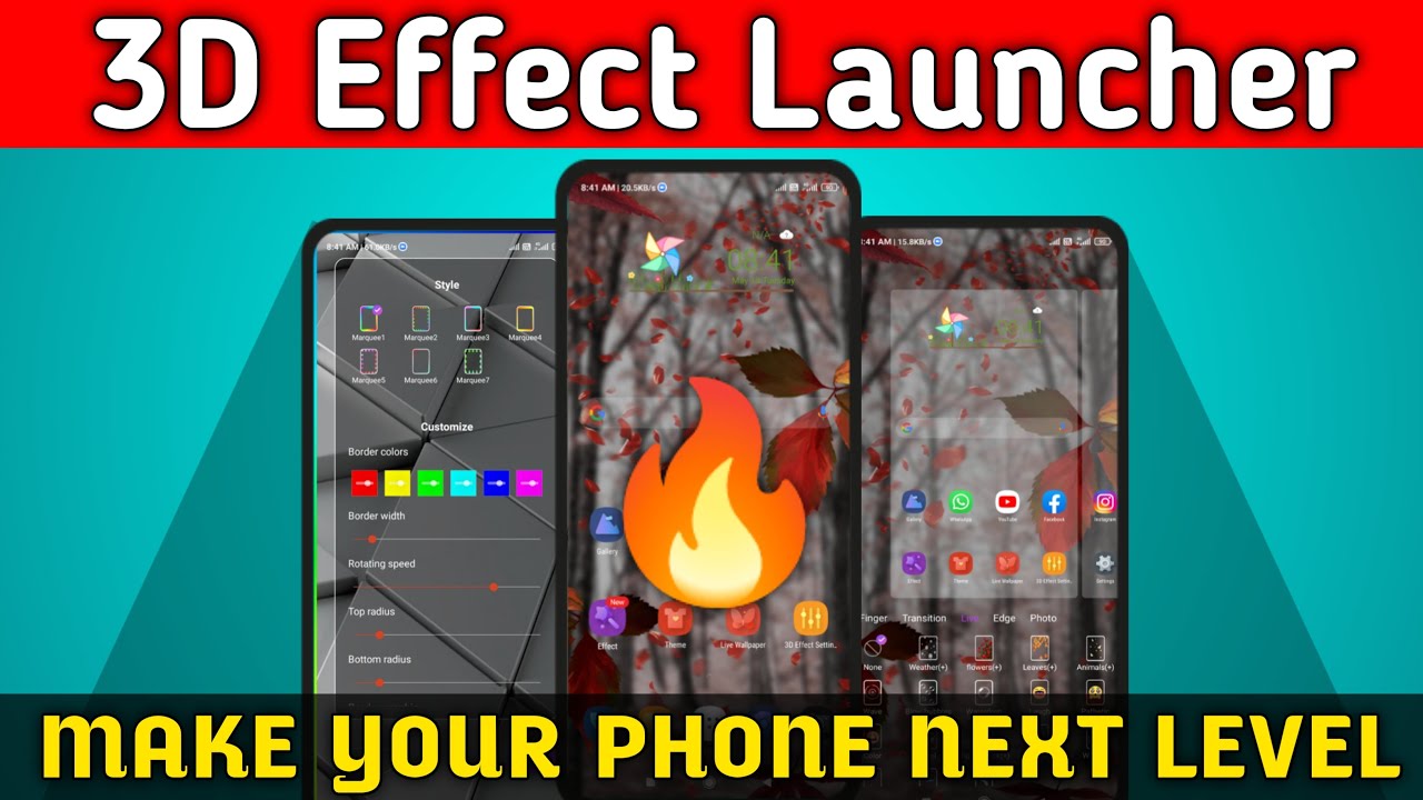 Best Launcher For Android In May 2021 | 3D Effect Launcher | Best ...