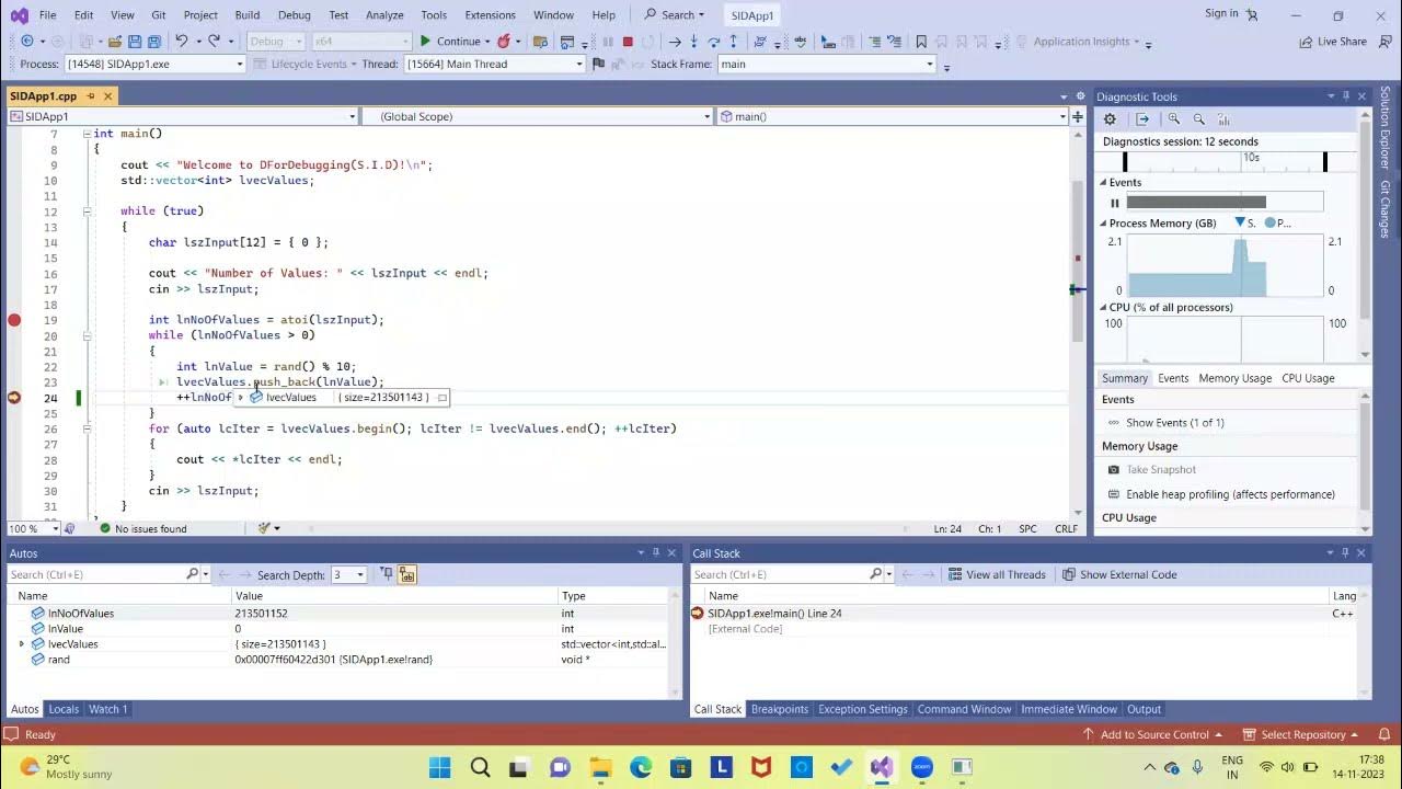C++ Debugging using attach to process method in VS2022 - YouTube