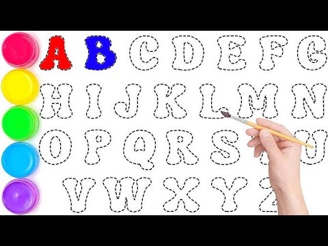 How to Draw Alphabet ABC | Fun Learning for Toddlers | Easy Drawing ...