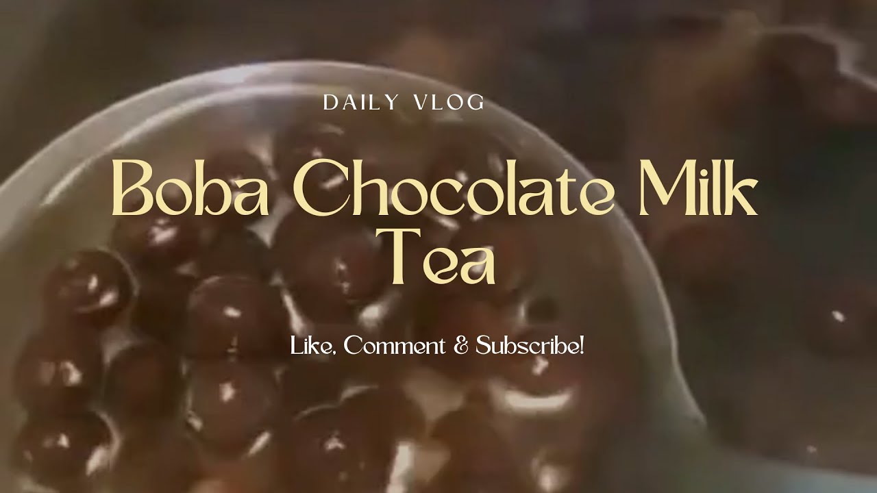 Chocolate Boba Milk Tea Recipe!? - YouTube