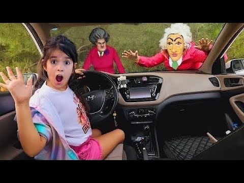 SCARY TEACHER GİZLİCE ORMANDA ÖNÜMÜZE ÇIKTI !! NİSA SAKIN ARABAYA BİNME ...