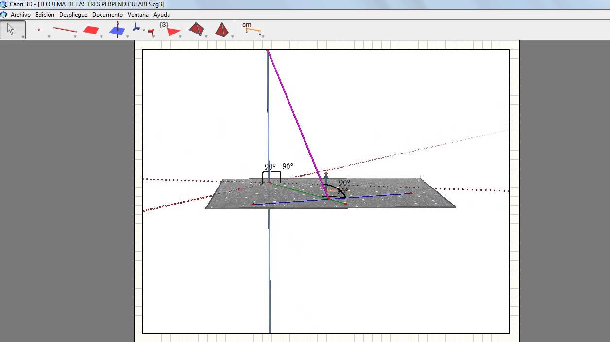 TEOREMA DE LAS TRES PERPENDICULARES - YouTube