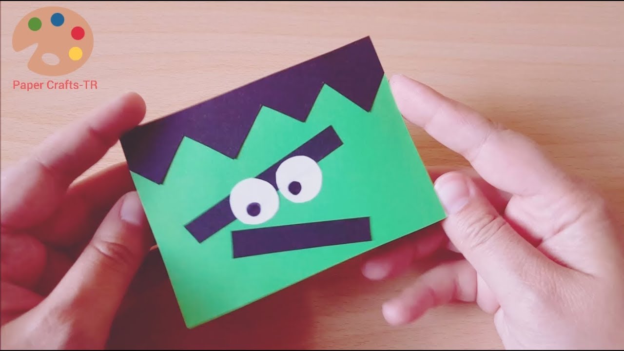 Halloween Frankenstein Craft - YouTube