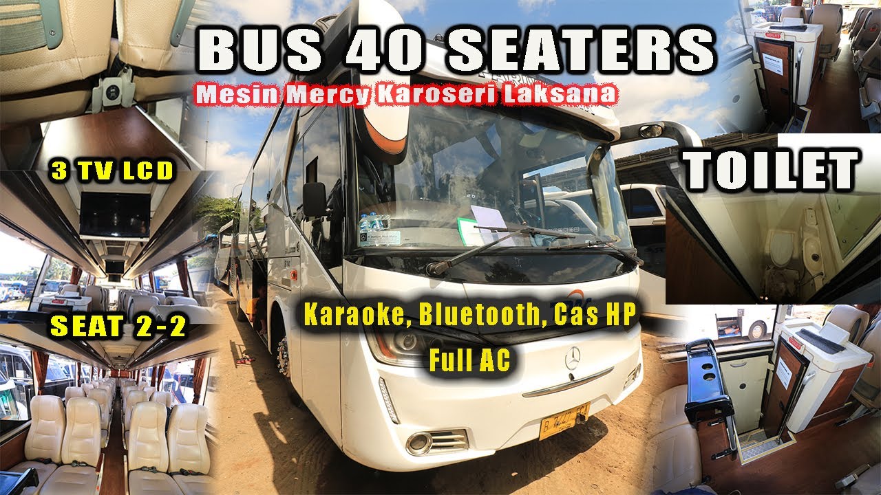 Big Bus Mercy 40 Seaters Plus Toilet | Untuk Rental Pariwisata Dan ...