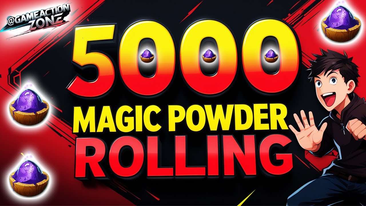 5000 MAGIC POWDER ROLLING😀JULY 2025😀CASTLE CLASH - YouTube