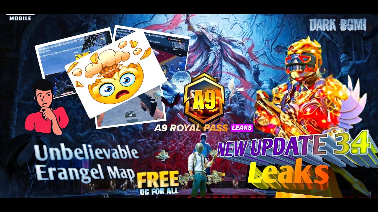 UNBELIEVABLE Leaks ! VAMPIRE MODE New Update BGMI 3.4 Upcoming Skins! New Royal Pass # ...