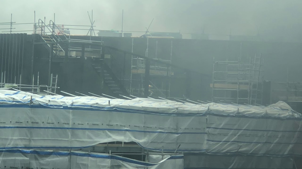 Fire at Auckland's Sky City Convention Centre - YouTube