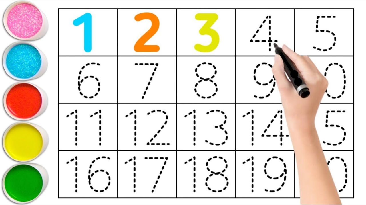 123 Numbers Counting, Numbers song | 123 song, learn colors,count 12345 ...