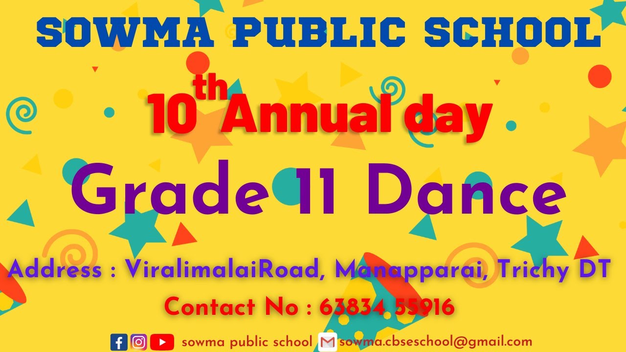10th Annual Day -Grade 11 Dance @sowmapublicschool9611 #bestcbseschool ...