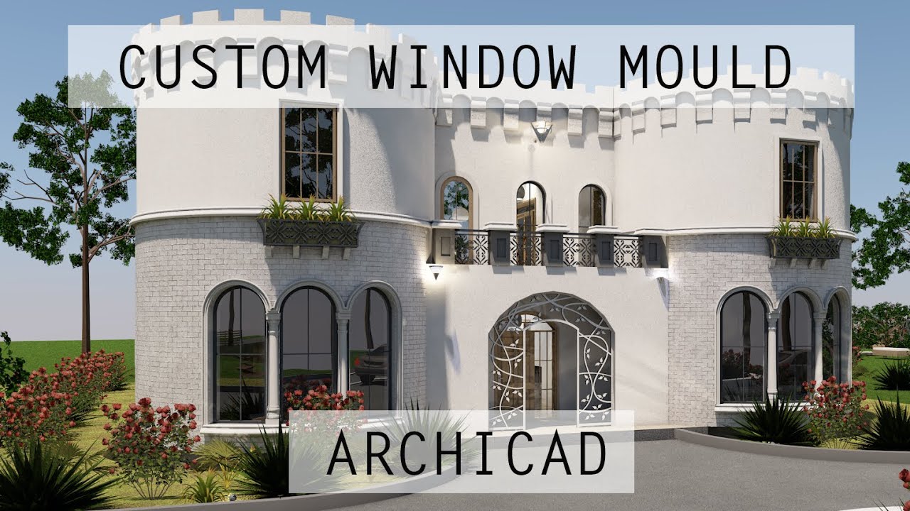 ARCHICAD HOW TO : CUSTOM WINDOW MOULD - YouTube