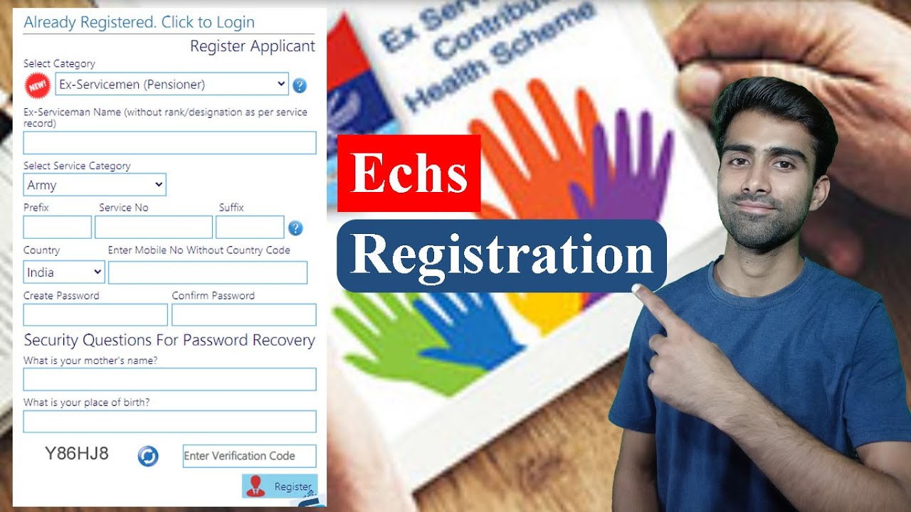 Echs New Registration Online | Echs User Portal All Options List | Echs ...
