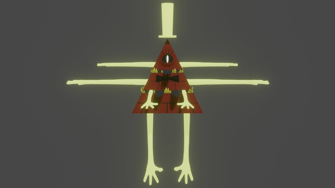 Bill Cypher's Nightmare Form in Blender 2.90.0 - YouTube