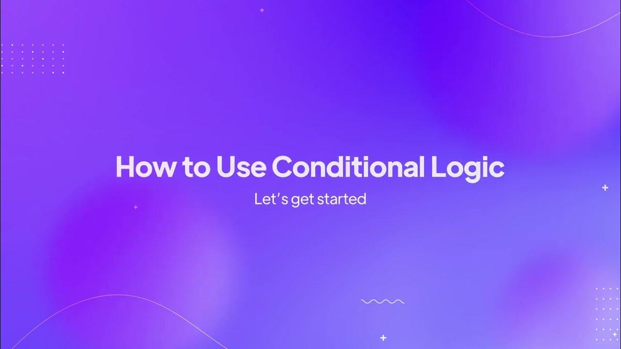How to use Conditional Logic | MakeForms - YouTube