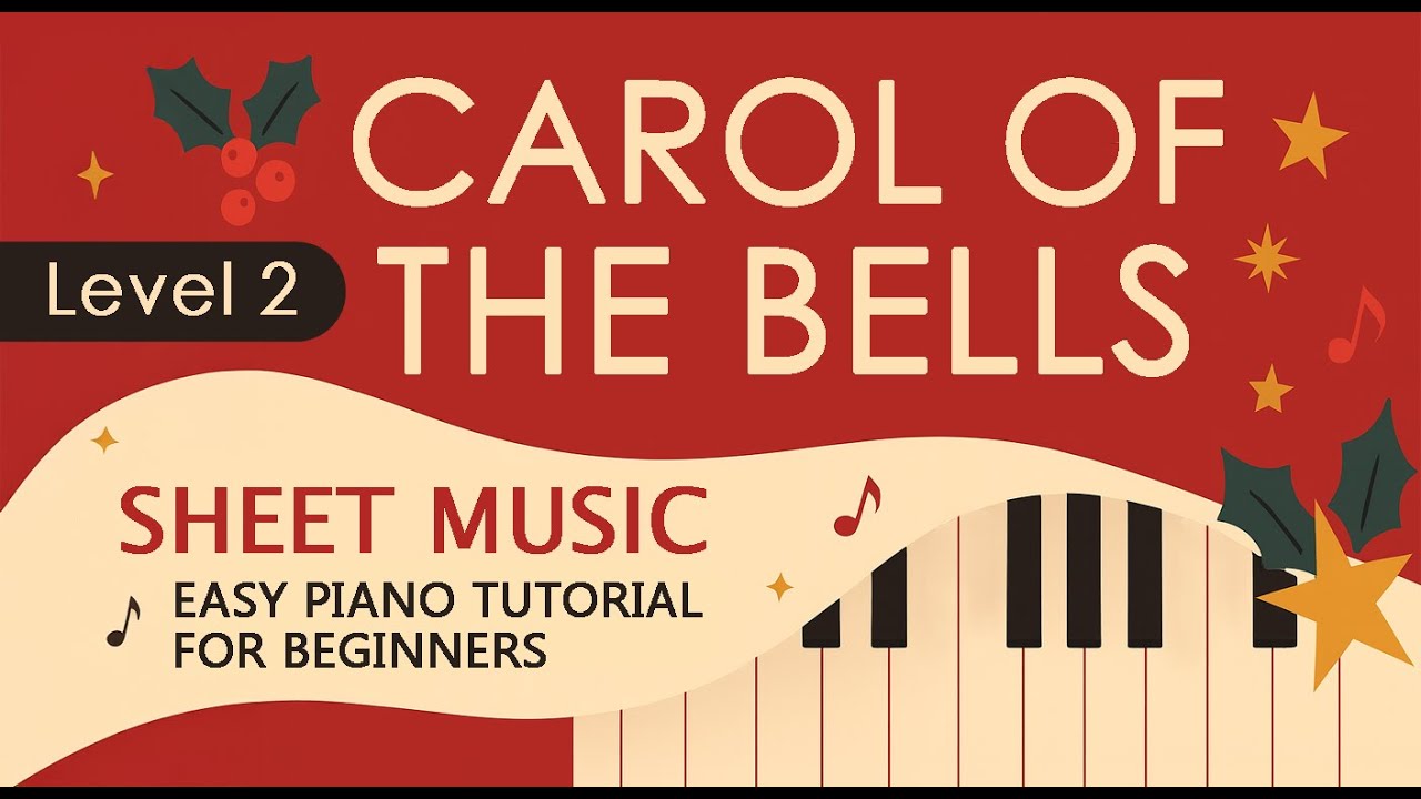 🎹 Carol of the Bells 👇 Sheet Music 👇 Easy Piano Tutorial for Beginners ...