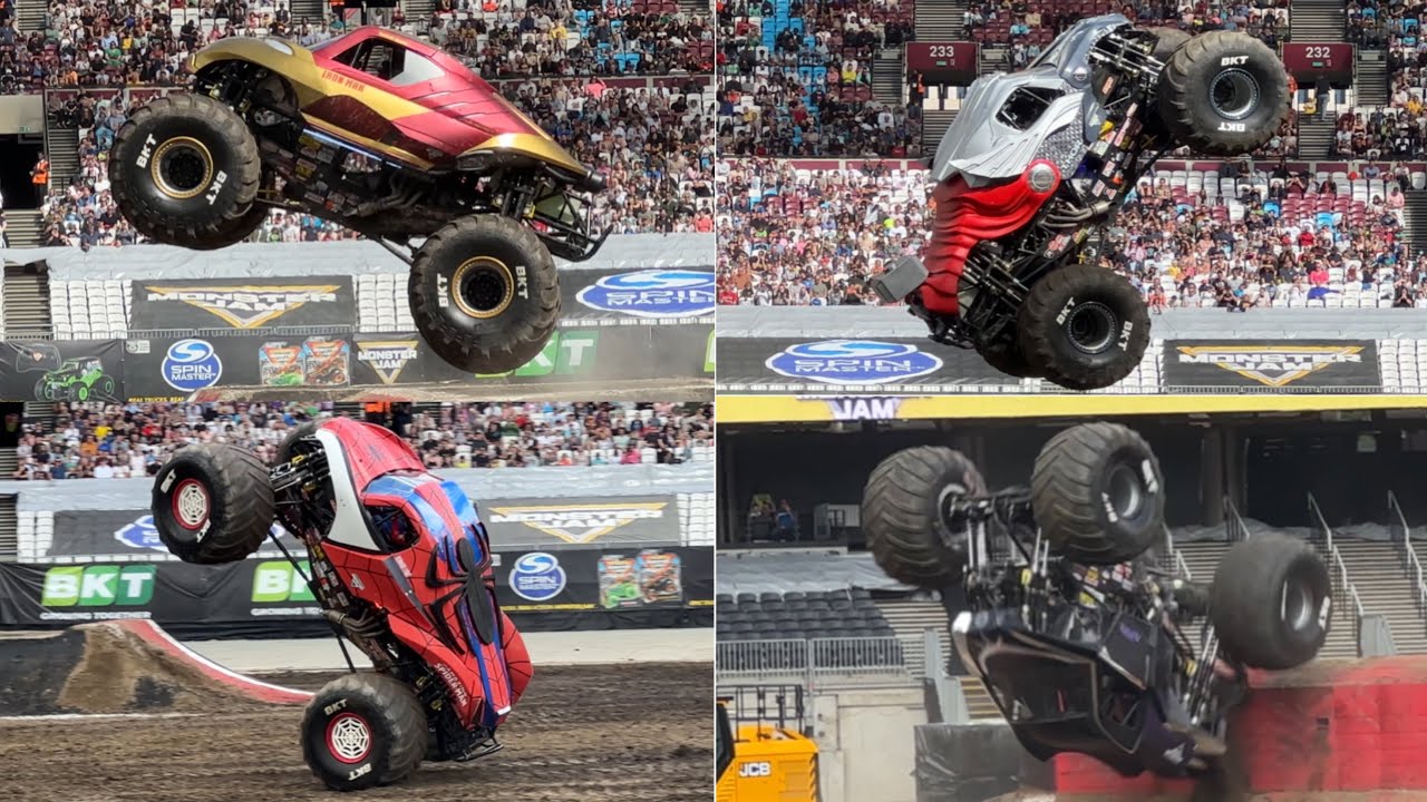 Monster Jam Marvel Monster Trucks Freestyle Debut London Stadium 2023 ...