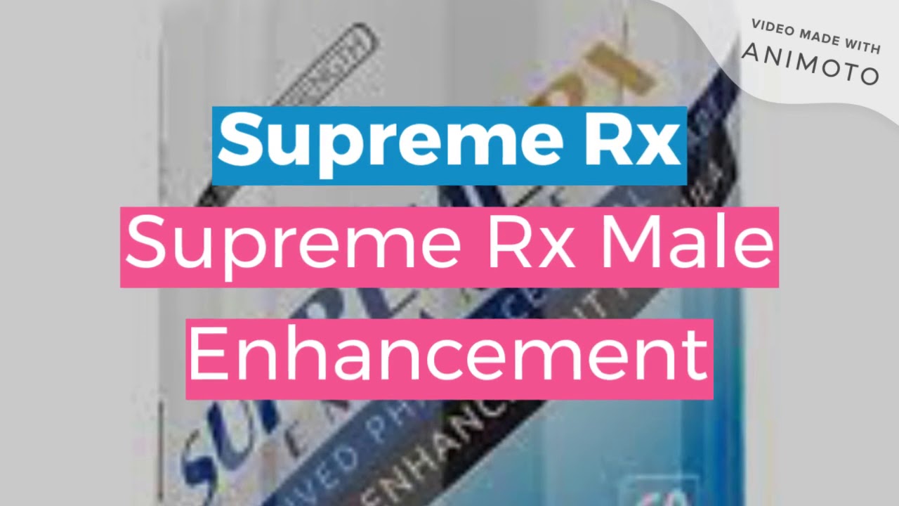 Supreme Rx - New Levels Of Stamina & Energy - YouTube