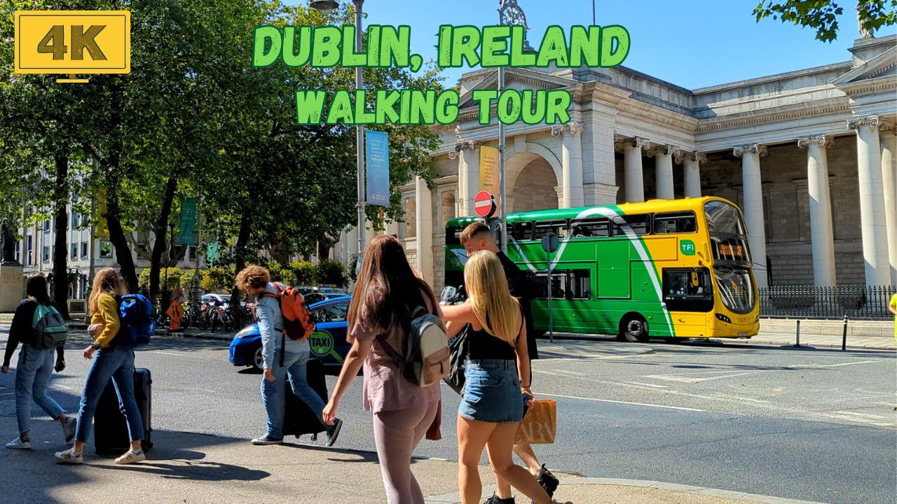 Dublin Walking Tour: College Green and Fownes St Upper - YouTube