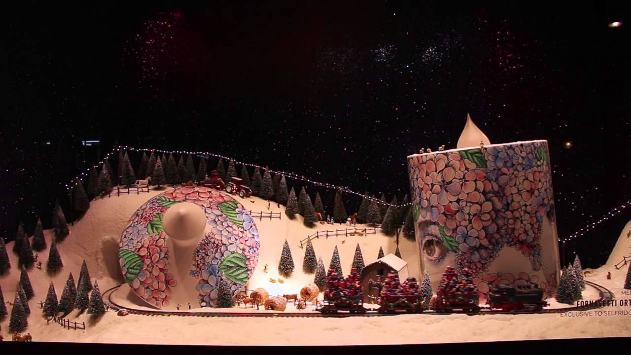 Selfridges Christmas Window Train - YouTube