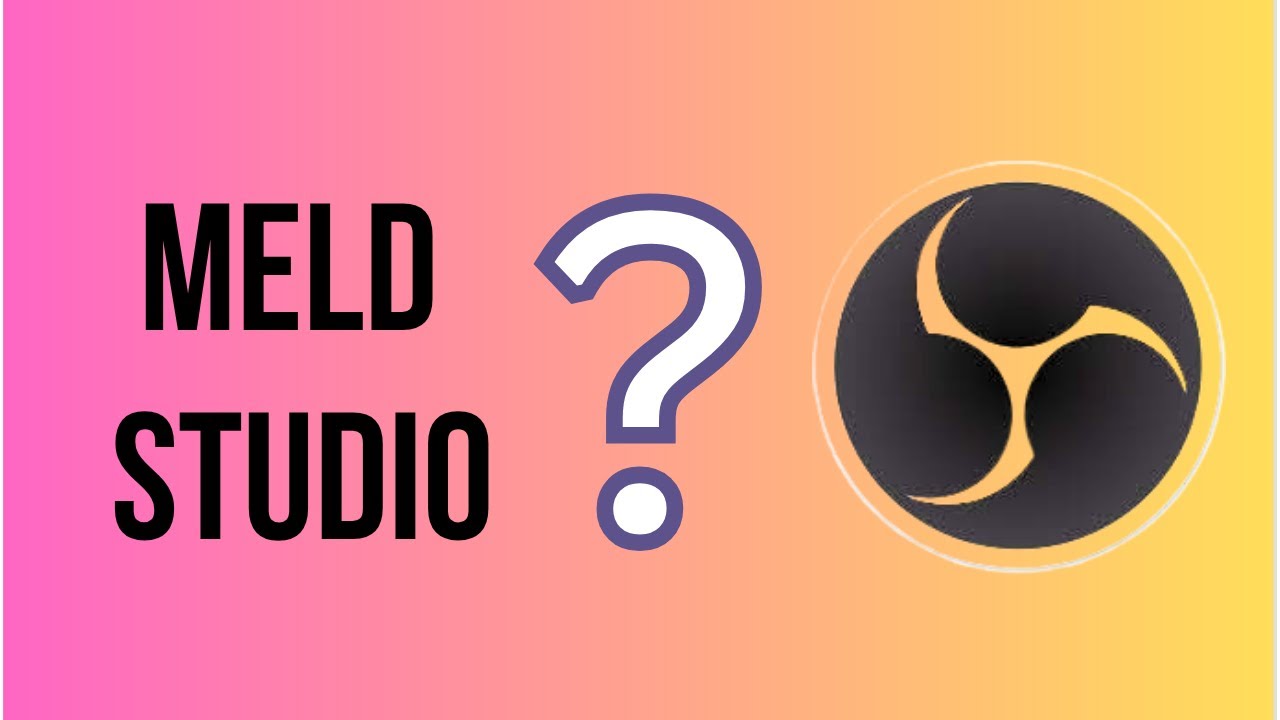 תוכנת Meld studio (כמו OBS אבל יותר פשוט וקל) להקלטת מסך ולייבים - YouTube