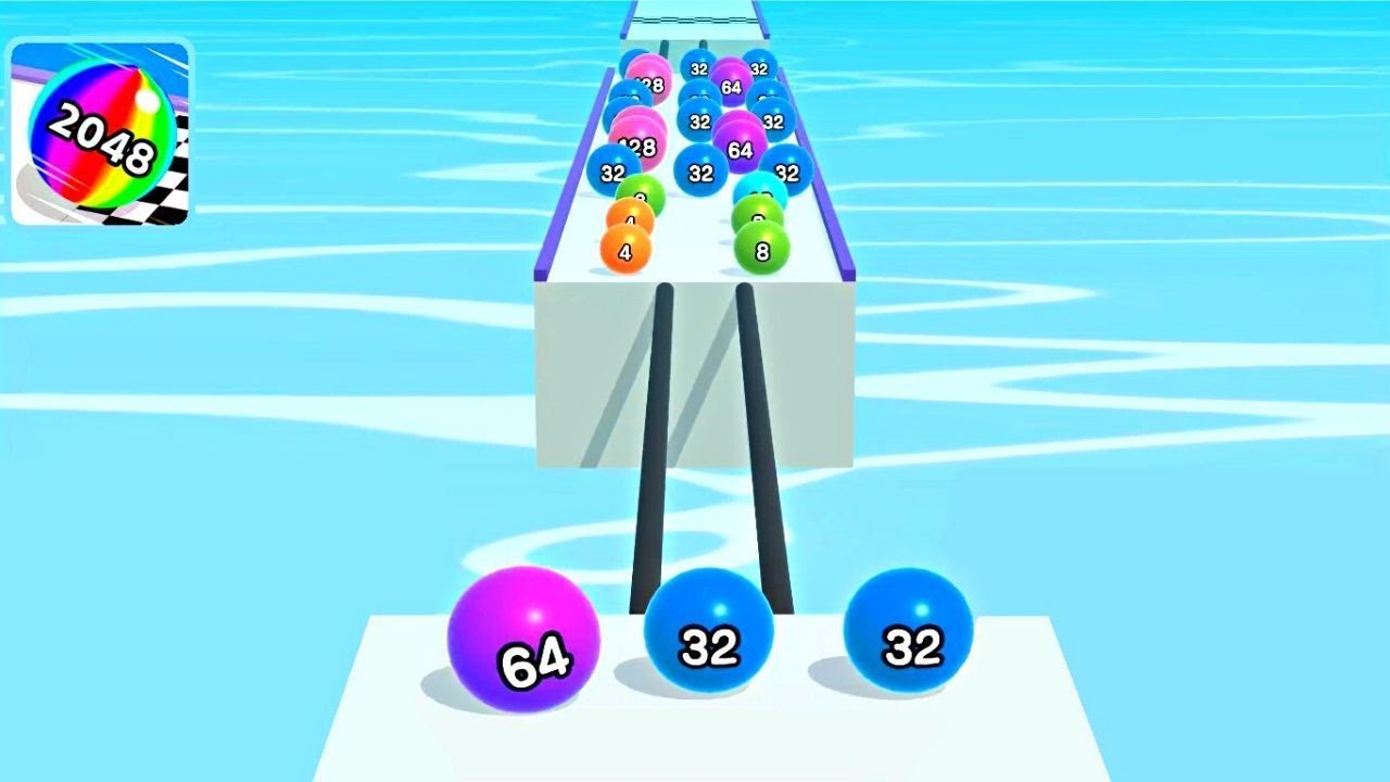 Ball Run 2048 ! All Levels Gameplay (117-124) android, iOS by VDS ...