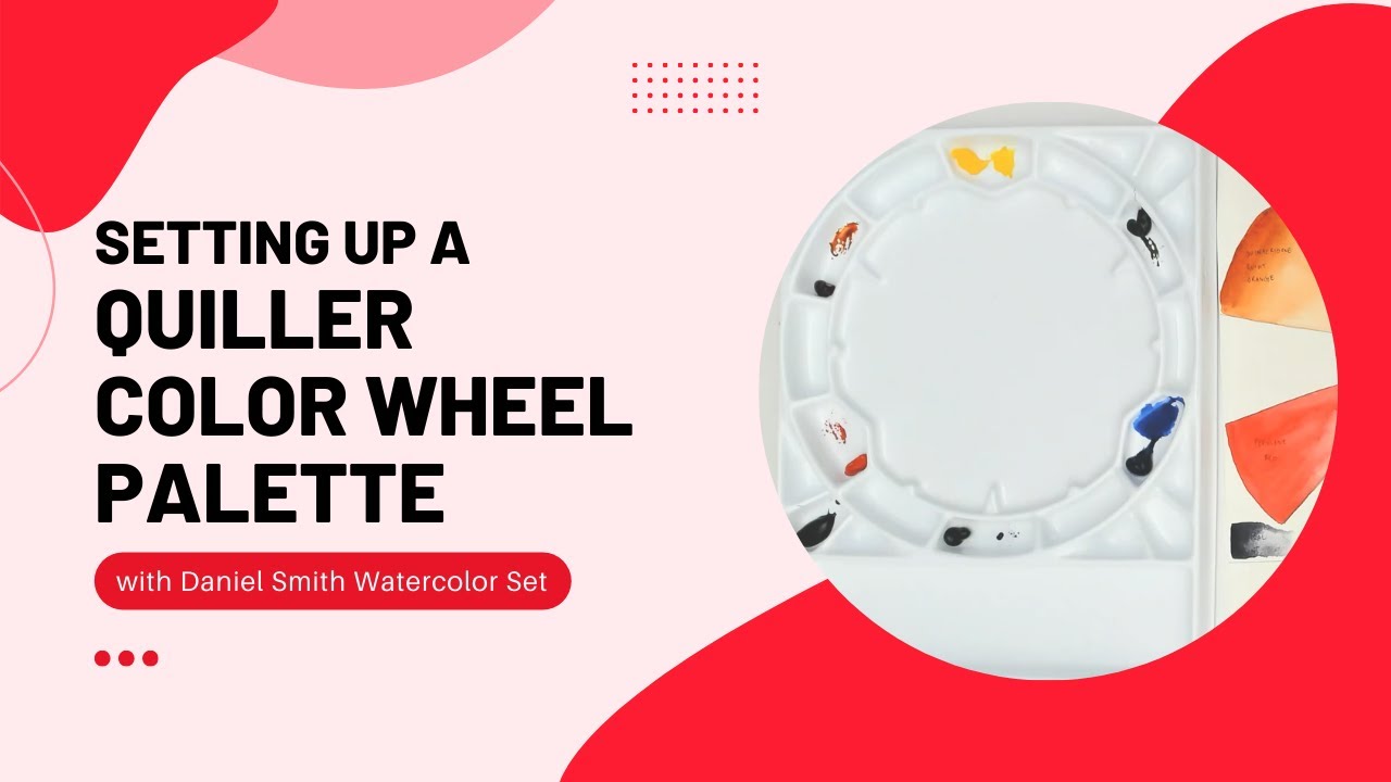 Setting up a Jack Richeson Stephen Quiller Round Color Wheel Palette ...