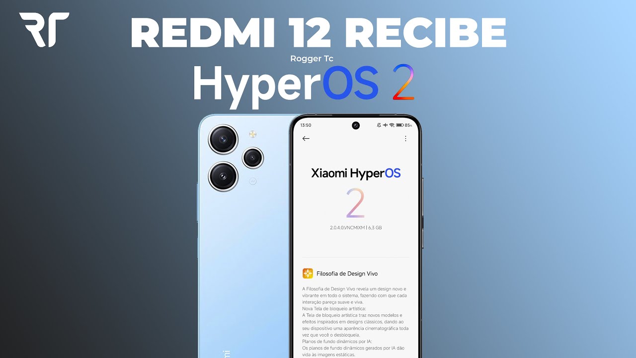 REDMI 12 RECIBE HYPEROS 2 GLOBAL | Rogger Tc - YouTube