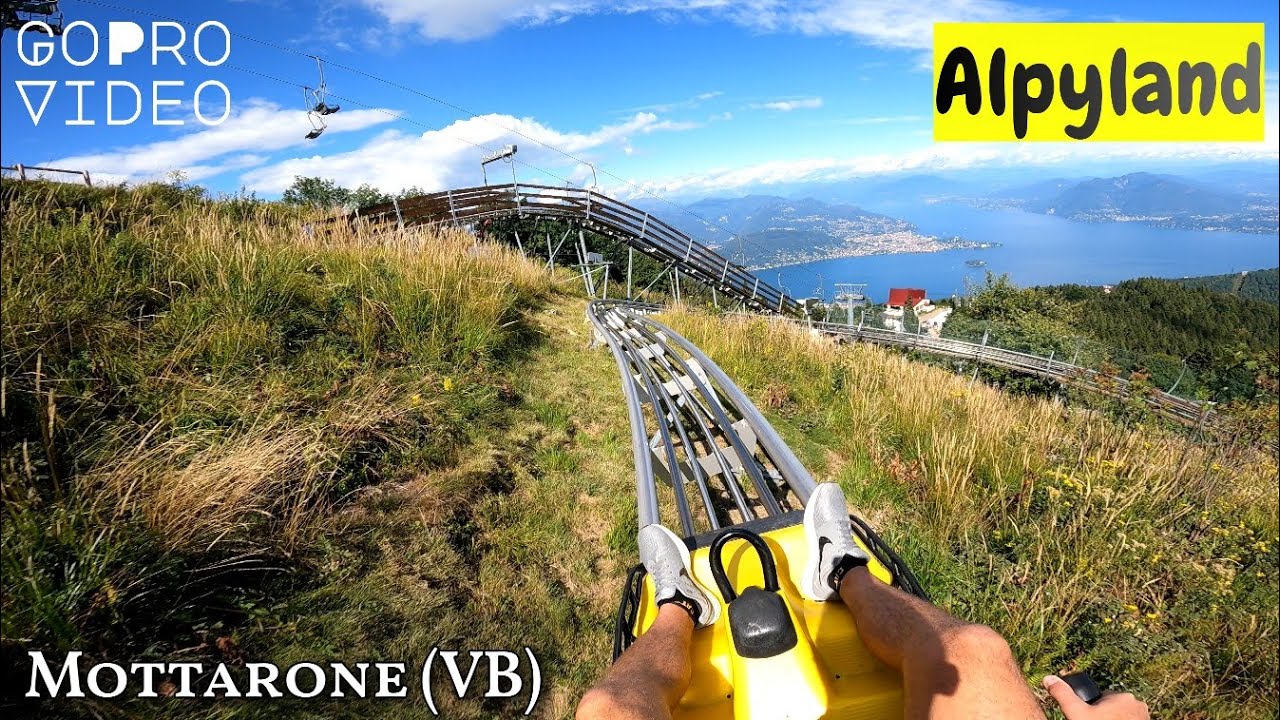 ALPYLAND | Mottarone | BOB SU ROTAIA VISTA LAGO | Spettacolare! [GOPRO ...