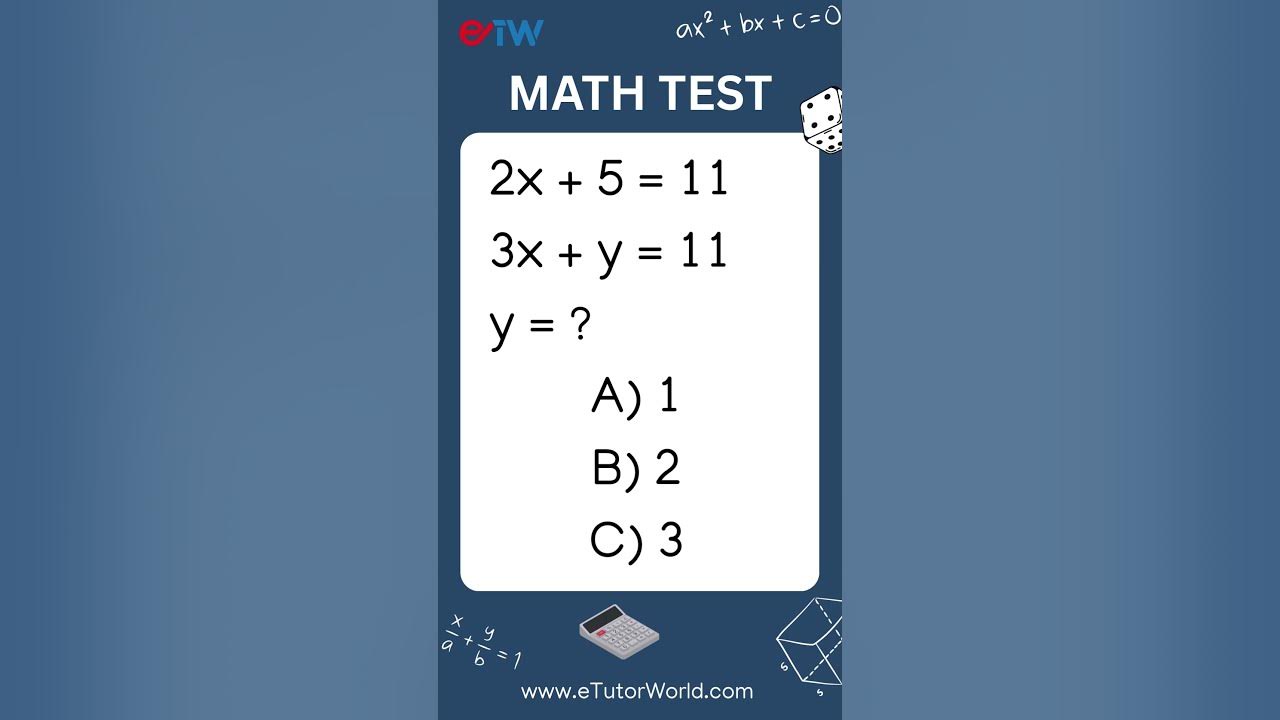 Can You Solve This Simple Math Test? - YouTube