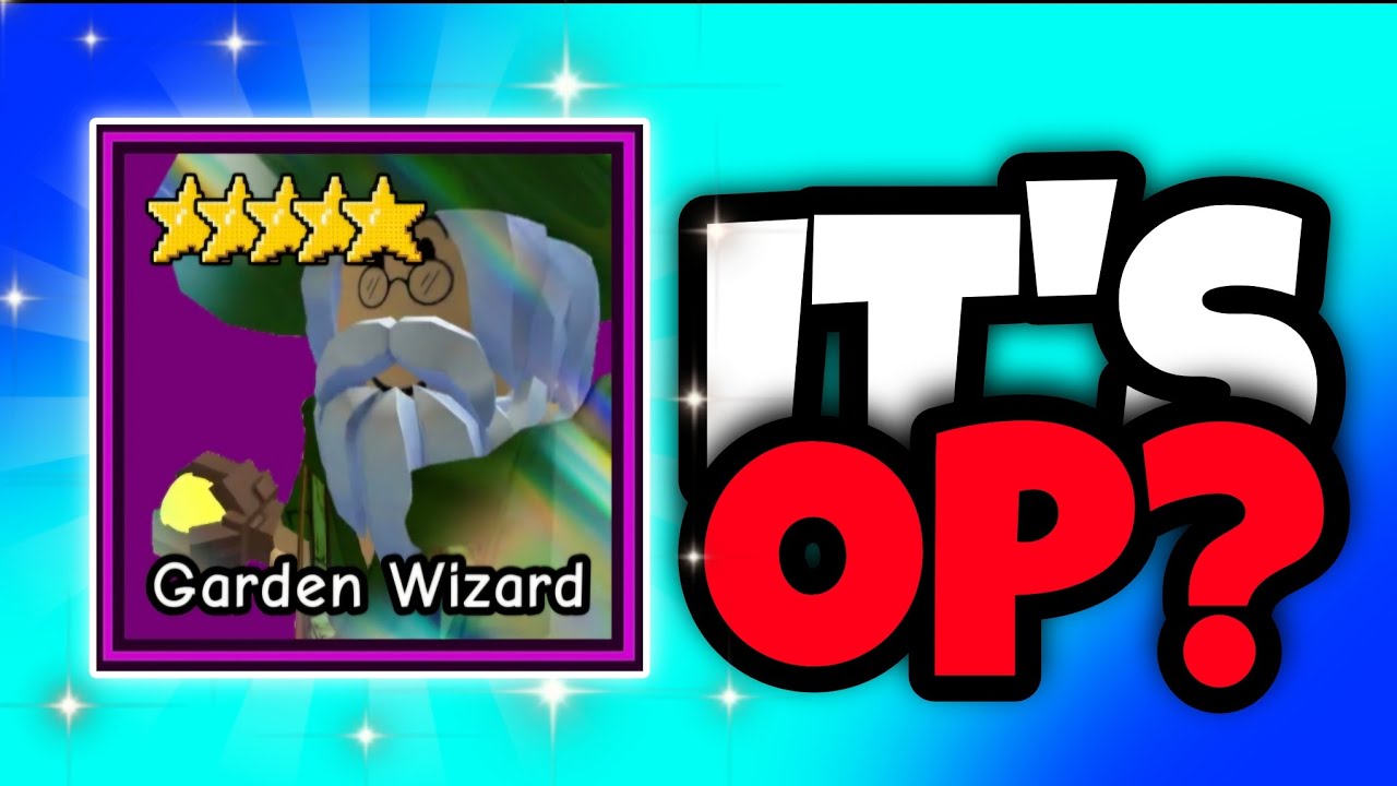 *NEW* GARDEN WIZARD SHOWCASE! (Garden Tower Defense) - YouTube