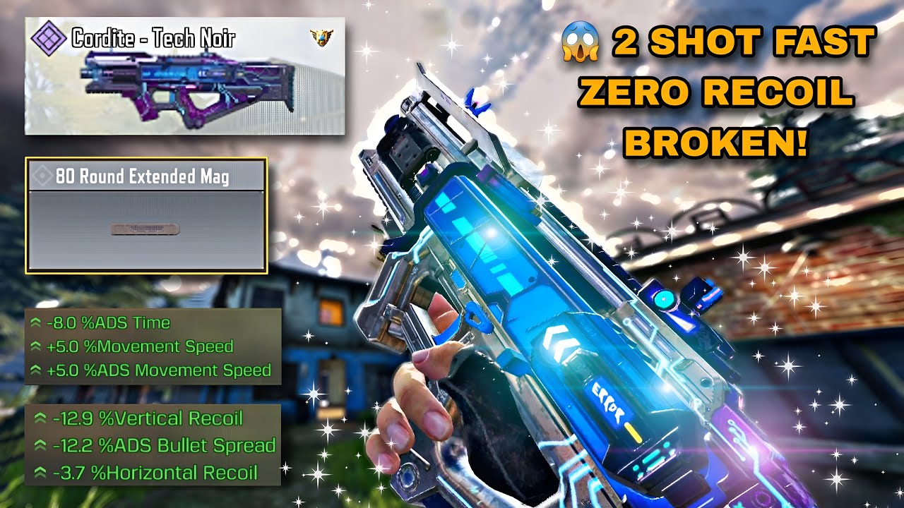 NEW "2 SHOT" CORDITE Gunsmith! its TAKING OVER COD Mobile in Season 7 ...