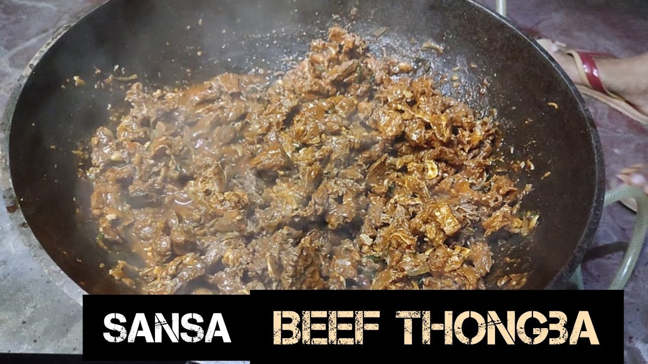 Beef (Sansa) thongba yummy😋| Beef curry🍛 - YouTube