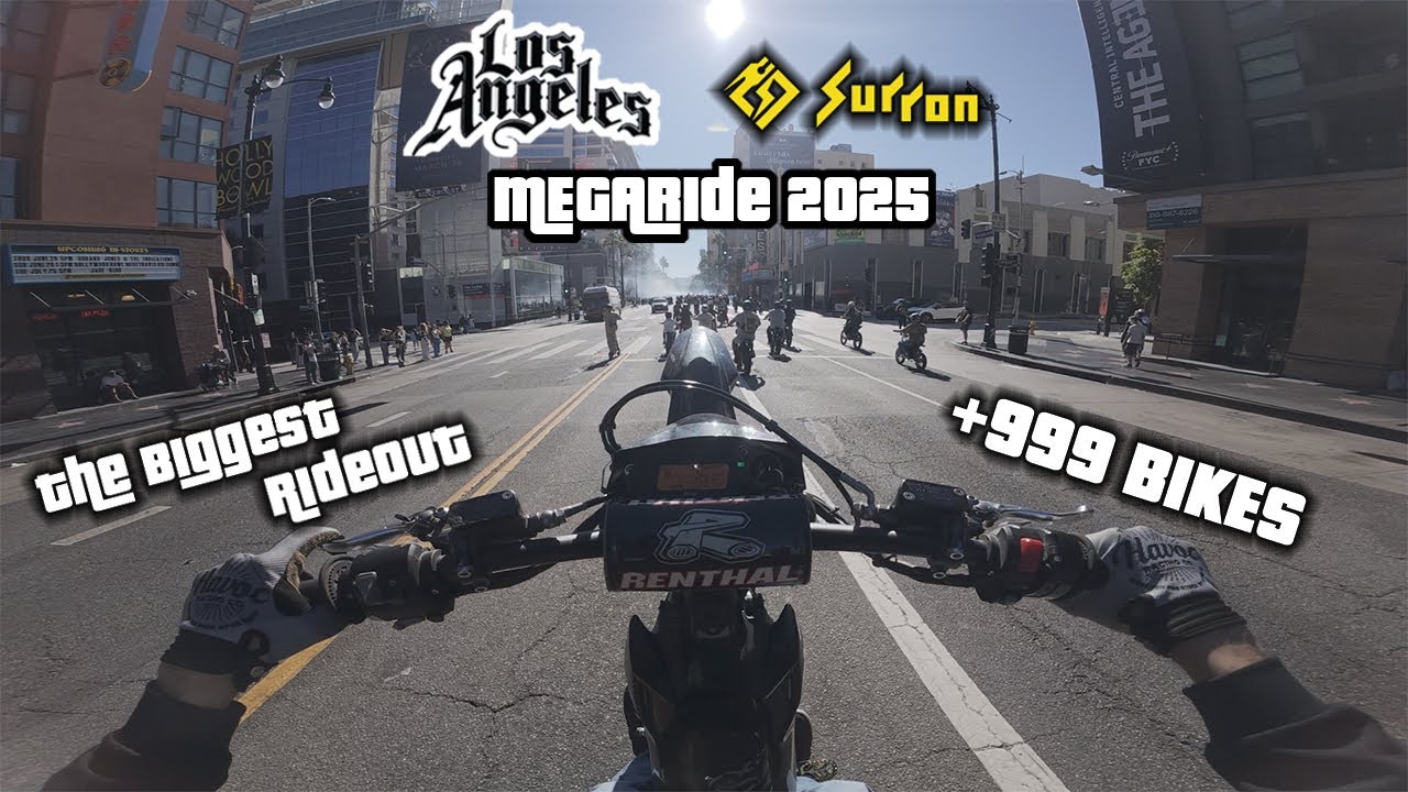 THE BIGGEST SURRON RIDE | LOS ANGELES SUR-RON MEGARIDE 2025 - YouTube
