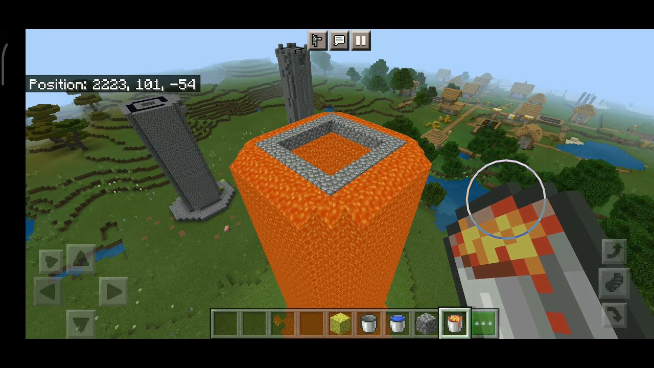 how to make cobblestone tower - YouTube