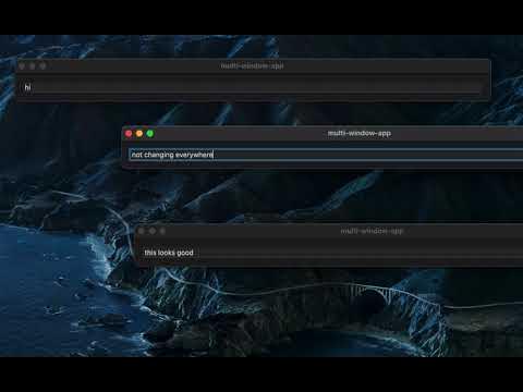 Multi window SwiftUI app using ObservableObject #2 - YouTube