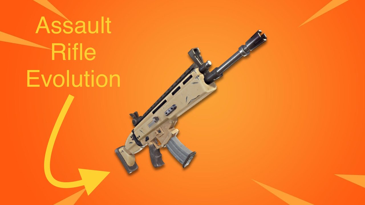 Evolution of fortnite assault rifles (burst assault rifle) - YouTube