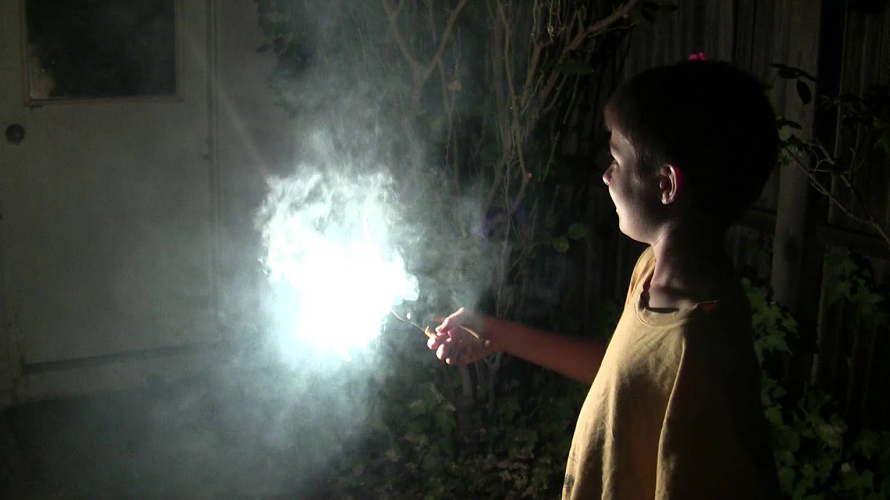 Burning magnesium ribbon - YouTube