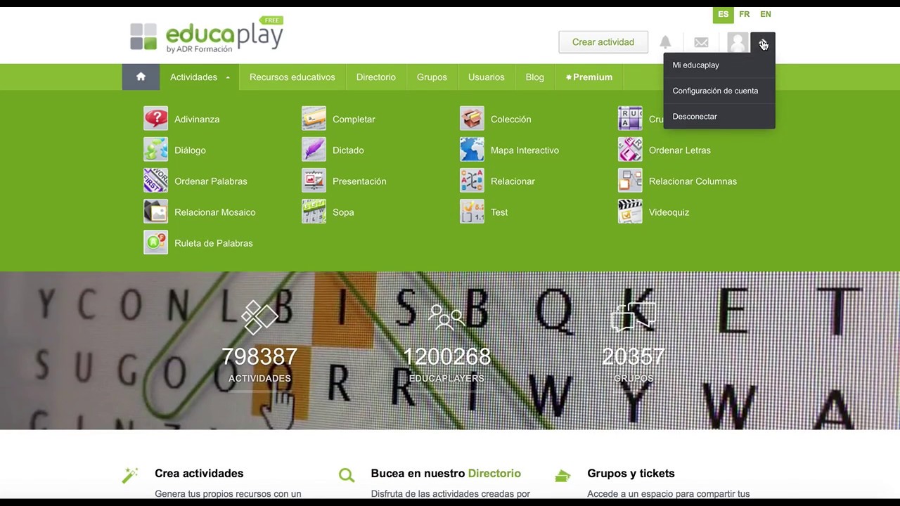 Crear una actividad con Educaplay - YouTube