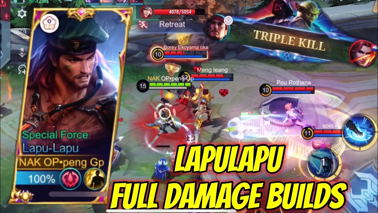 LAPULAPU FULL DAMAGE BUILDS !! EZ Win !! MLBB - PUPENGPLAYR . - YouTube