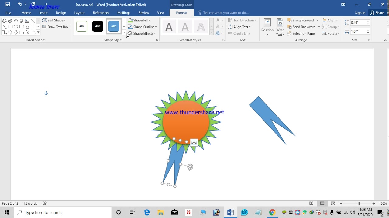 how to make logo in MS WORD - YouTube
