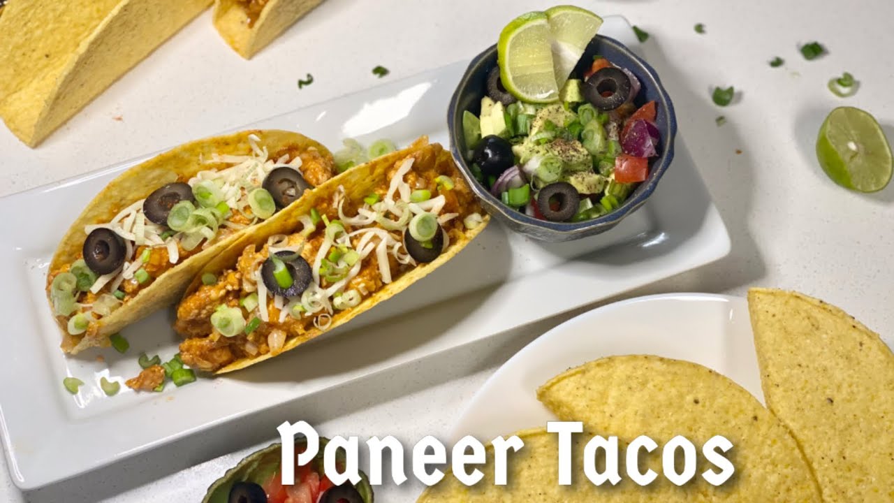 Paneer Tacos with Homemade Taco Seasoning | Fusion Taco Recipe | Indian ...