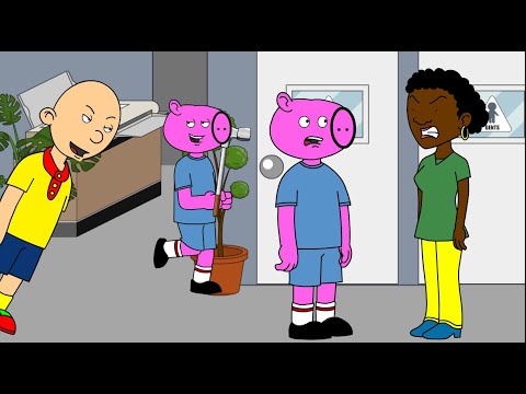 Bald Caillou Gets George Pig Expelled from School/Grounded