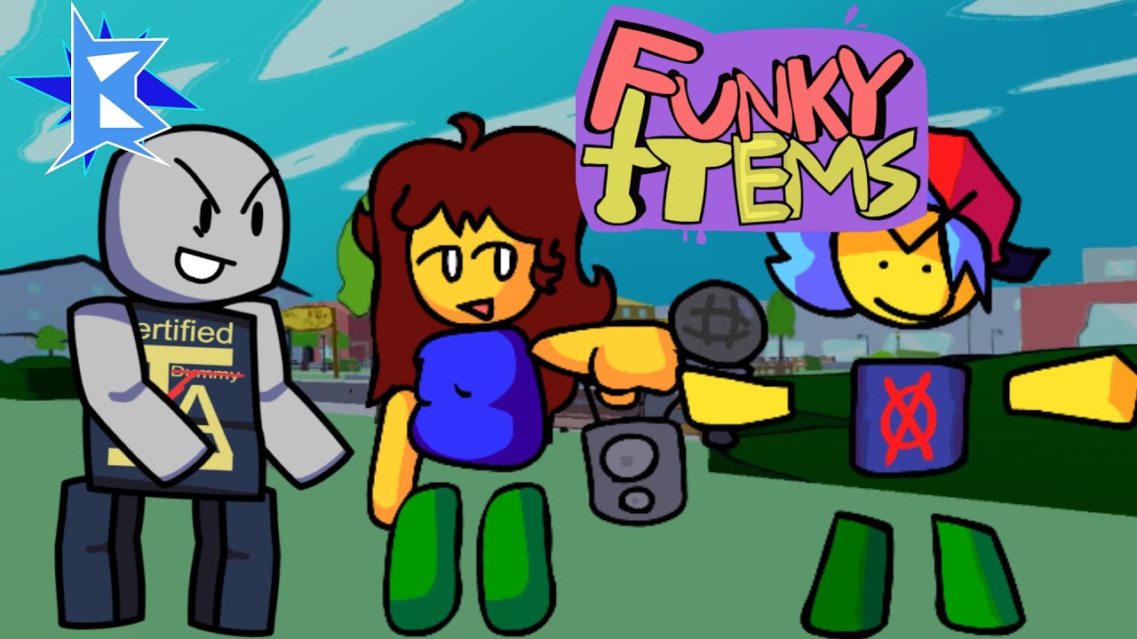 Friday Night Funkin vs Funky items full week & game over - YouTube