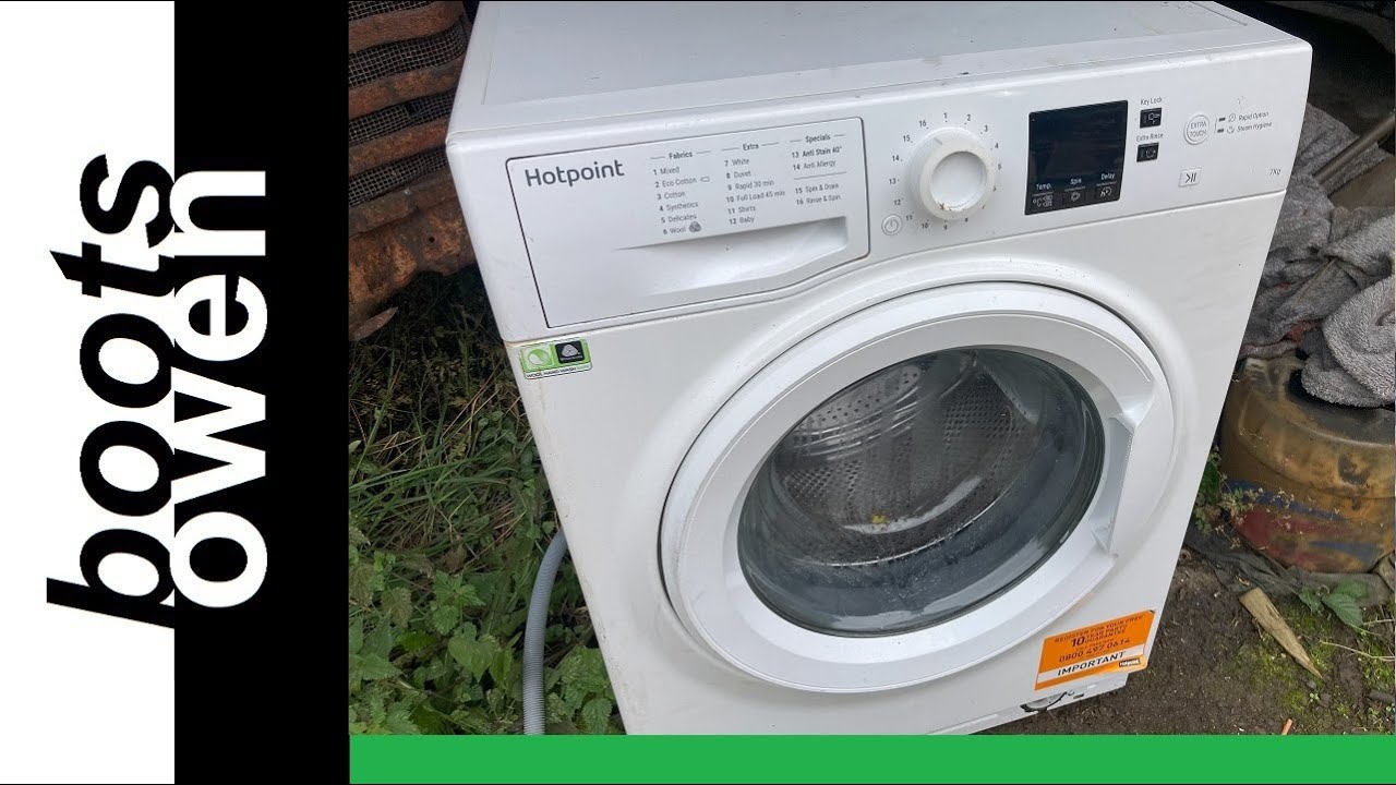 How to check the filter on a Hotpoint washing machine | !!Basic ...