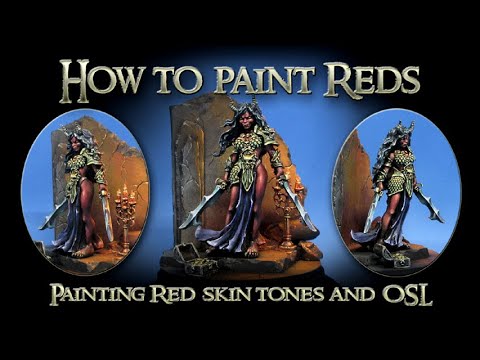 How to paint Red Skin tones and Object Source Lighting - YouTube