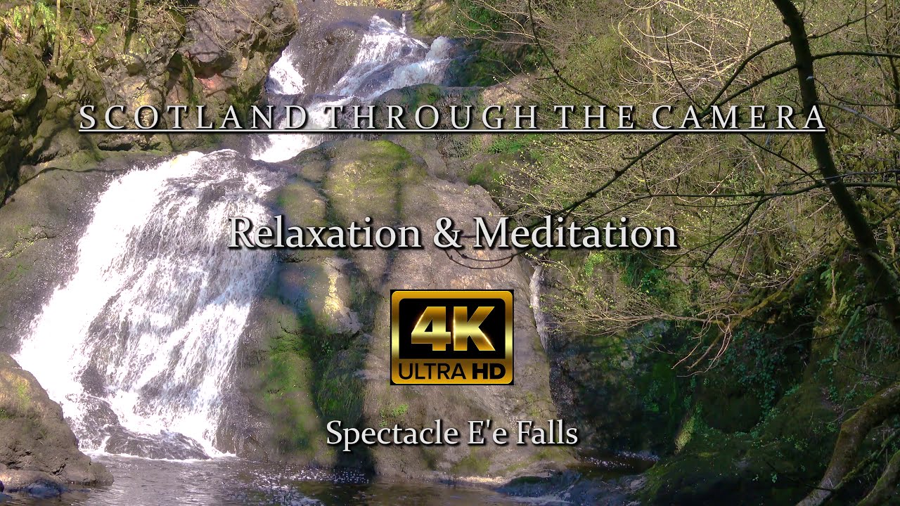 4k Relaxing Scottish Waterfall : Spectacle E'e Falls : Scotland Through ...