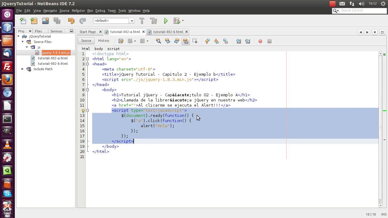 jQuery - Tutorial 02 - Puesta en marcha - YouTube