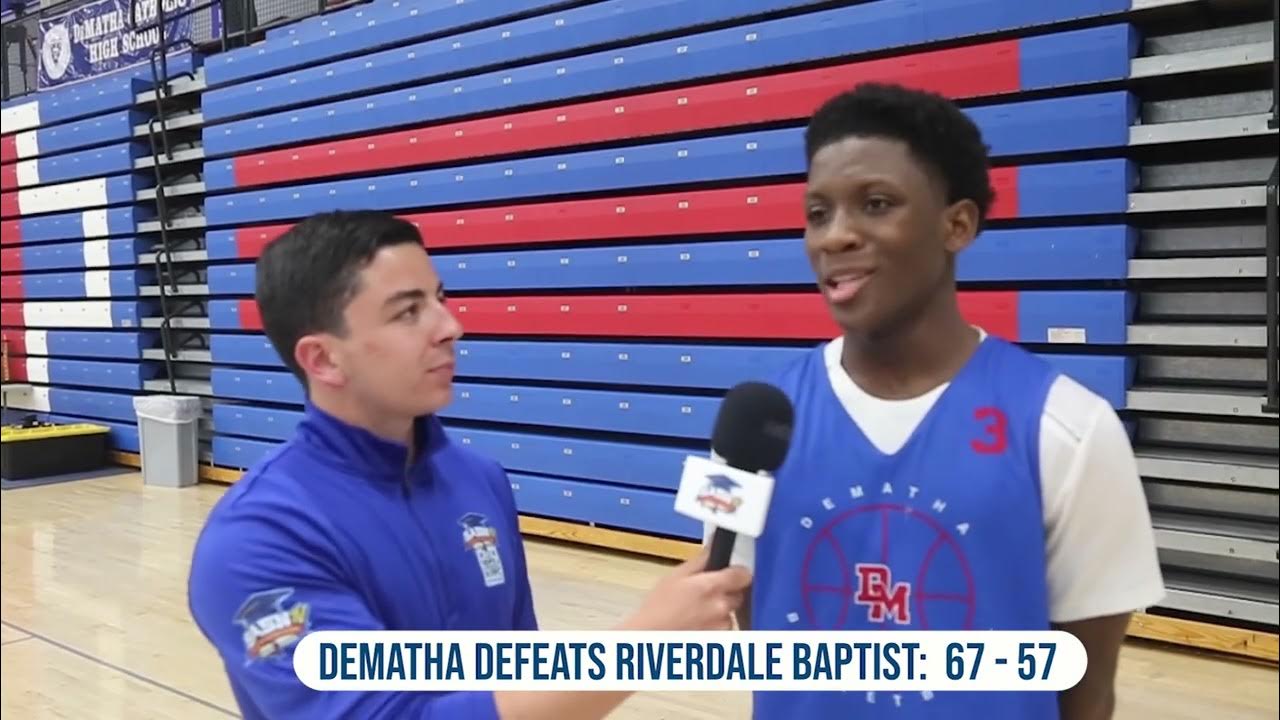 DMV Hoop Session Interviews Dematha's Ashton Meeks - YouTube