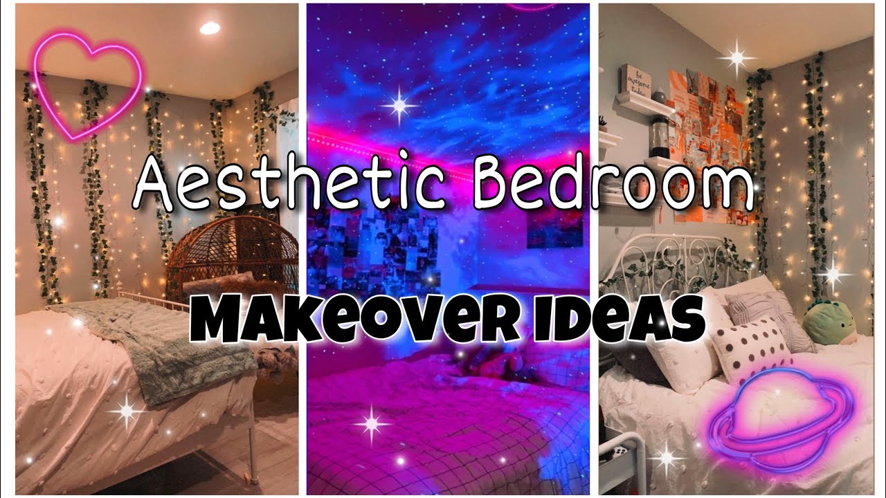 AESTHETIC ROOM MAKEOVER IDEAS🤍(bedroom inspo)-2021 - YouTube