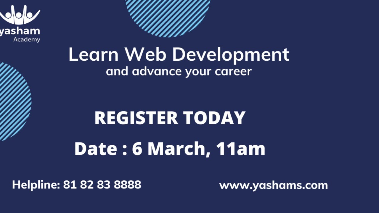 FREE Live Webinar on Career in Web Development - YouTube