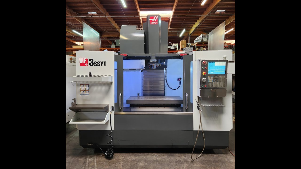 HAAS VF3SSYT 40 TOOL,PROBING, 5TH READY - YouTube